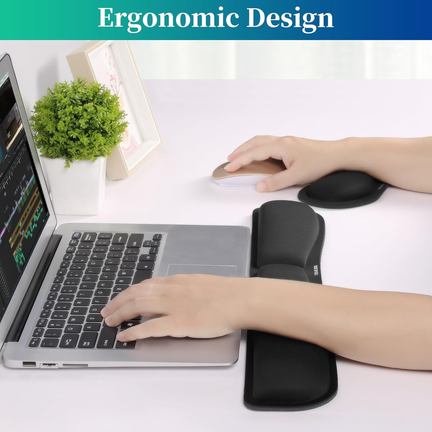 WEIFEI-Wrist Rest for Computer Keyboard and Mouse - Ergonomic Memory ...