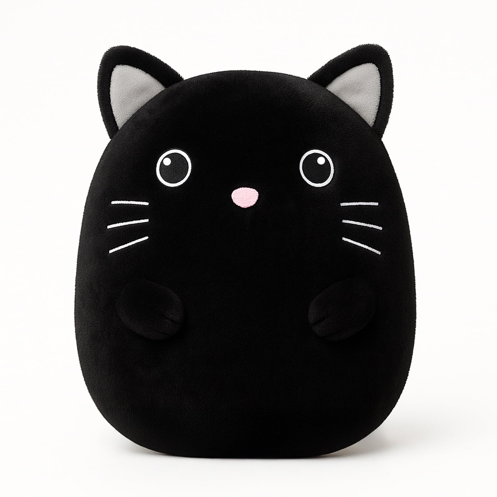WEIGEDU 14" Large Black Cat Stuffed Animals Plush Toys With Embroidered ...