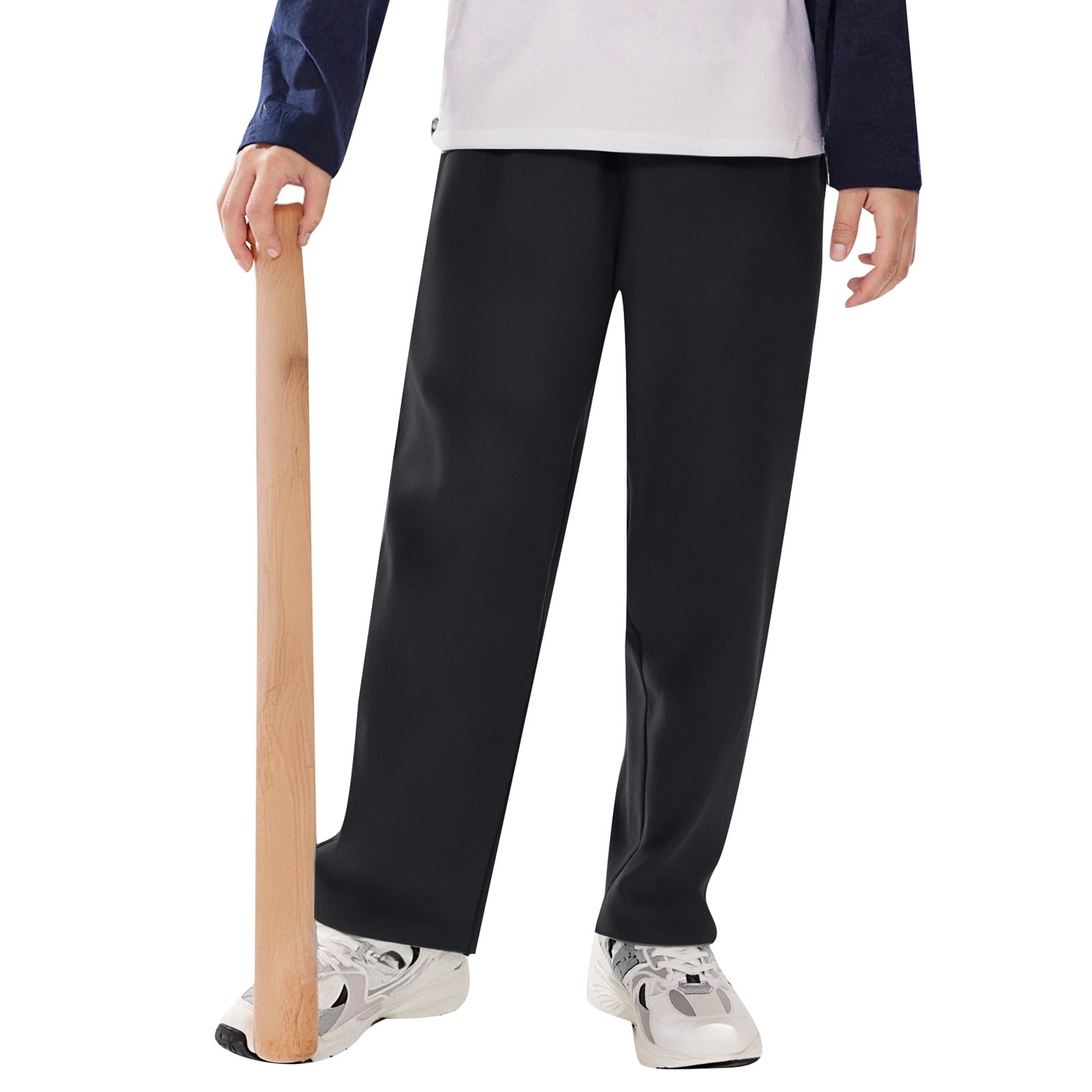 WEIGFI Child Boys Dressy Pants For School And Party Elastic Waist Solid ...