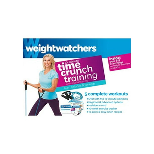 WEIGHT WATCHERS-TIME CRUNCH TRAINING KIT (DVD/RESISTANCE CORD)-NLA (DVD ...