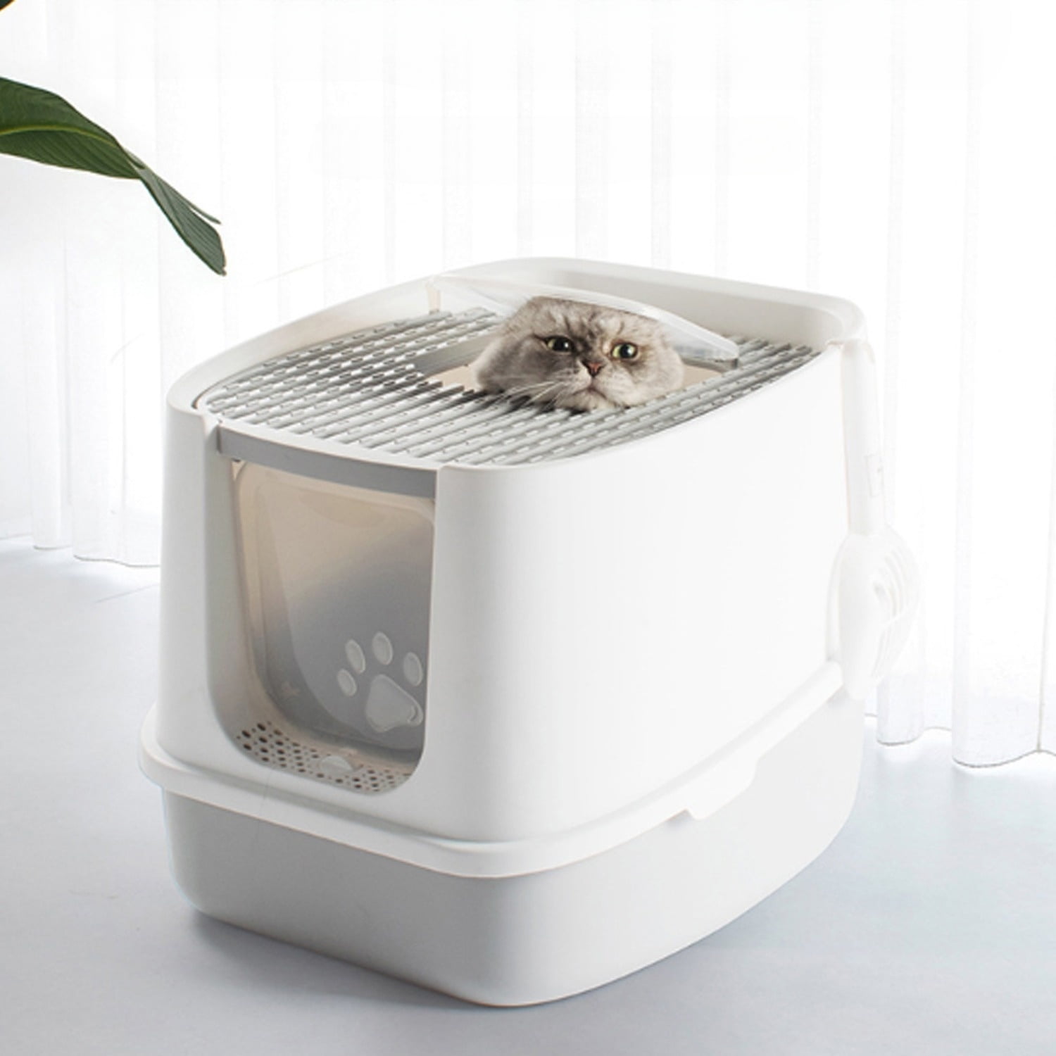 WEIKABU 20.08*17.72 *15.75 in Hooded Cat Litter Box Privacy Easy to ...