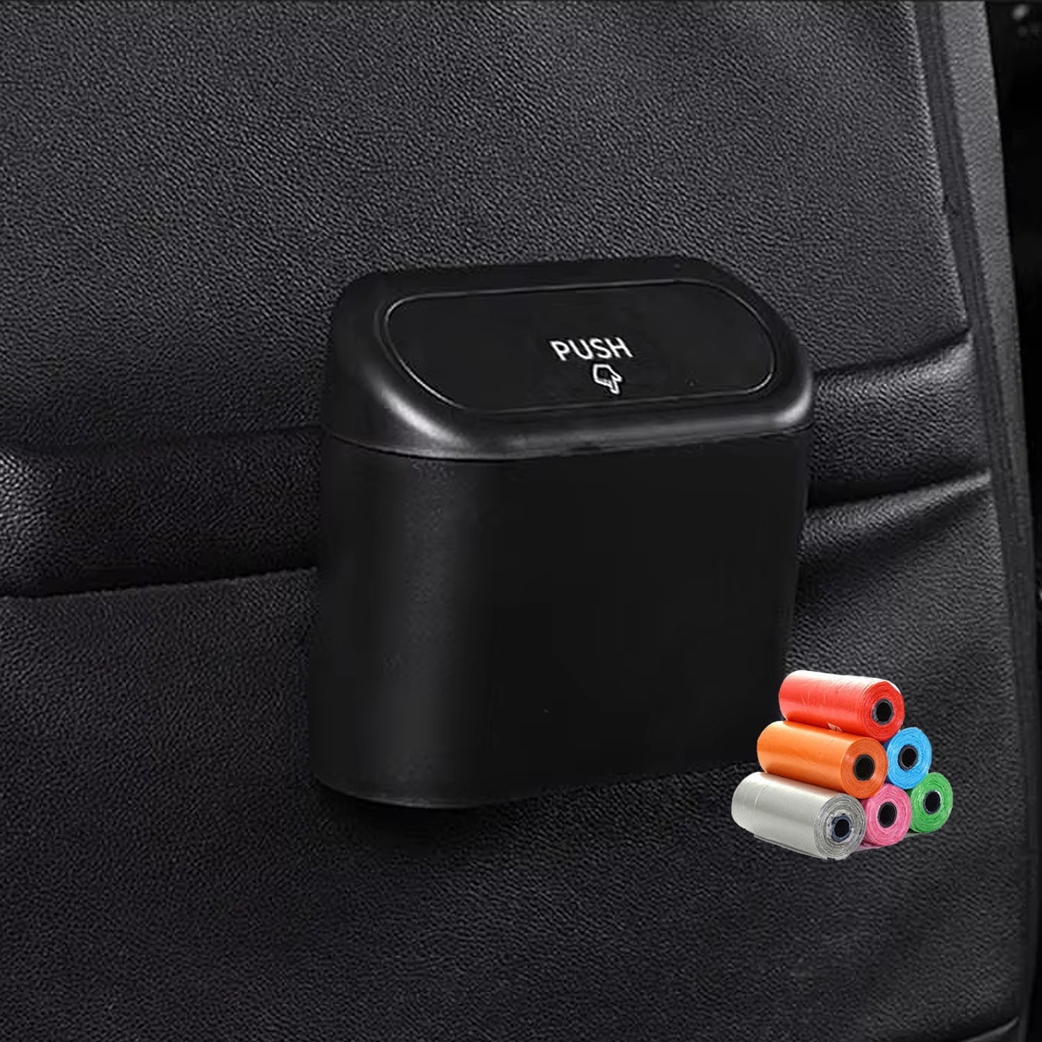 WEIKABU Car Trash Can with Lid,Mini Auto Dustbin Garbage Organizer ...