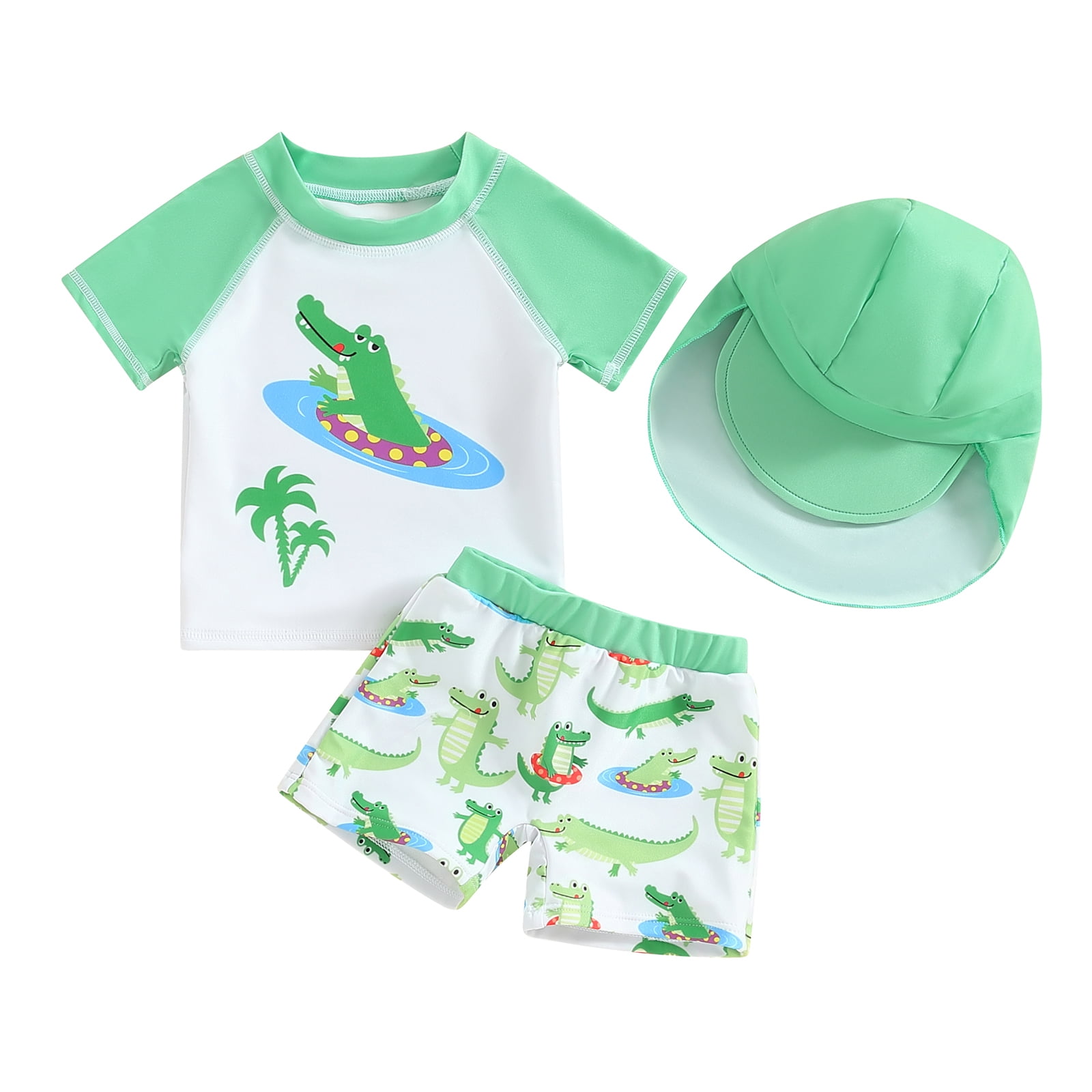 WEIKBMOL Baby Boys Rash Guard Set 6M 12M 18M 24M 3T Short Sleeve Shark ...