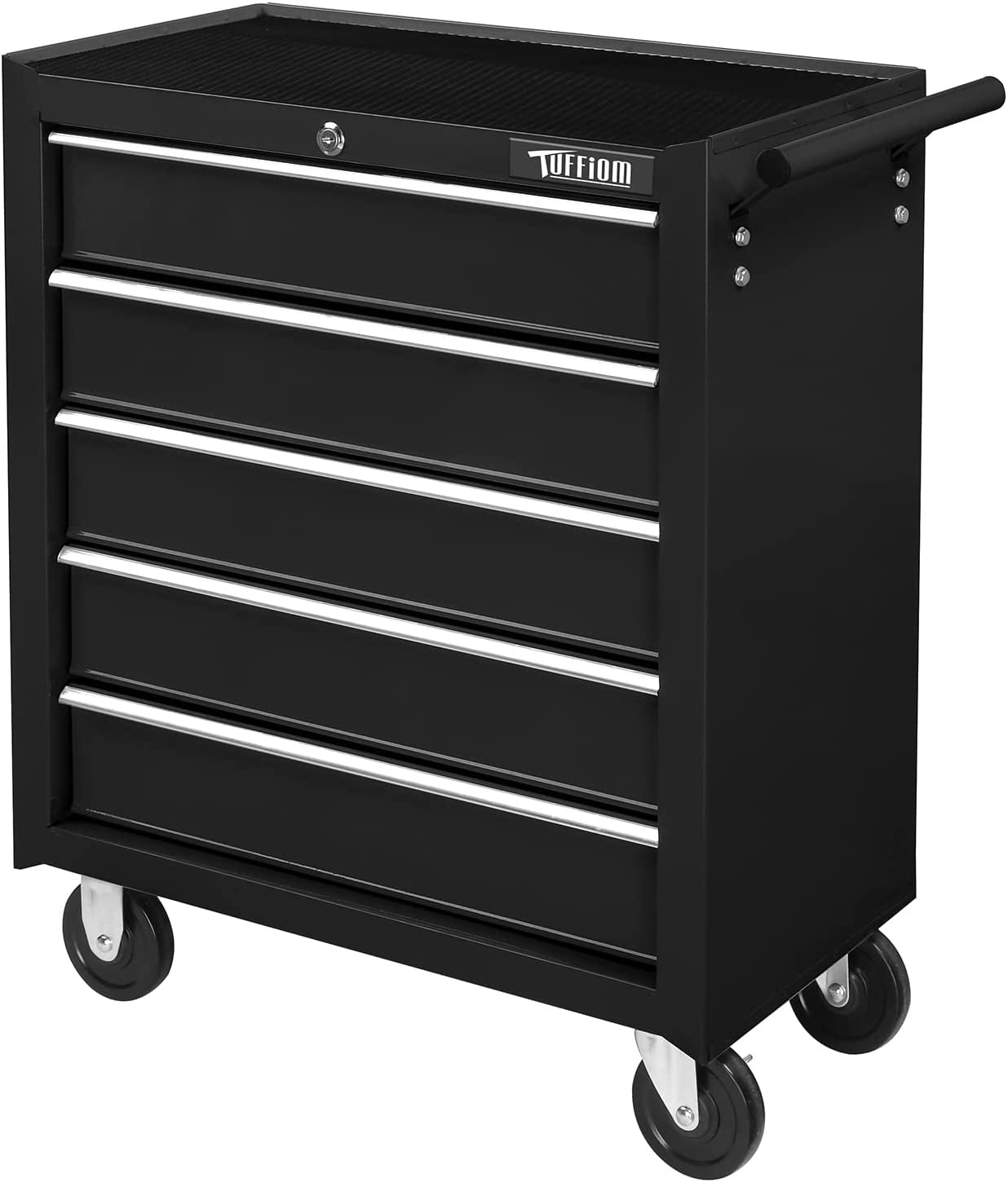 WEIKE 5-Drawer Rolling Tool Chest w/Lock & Key, Tool Storage Cabinet ...