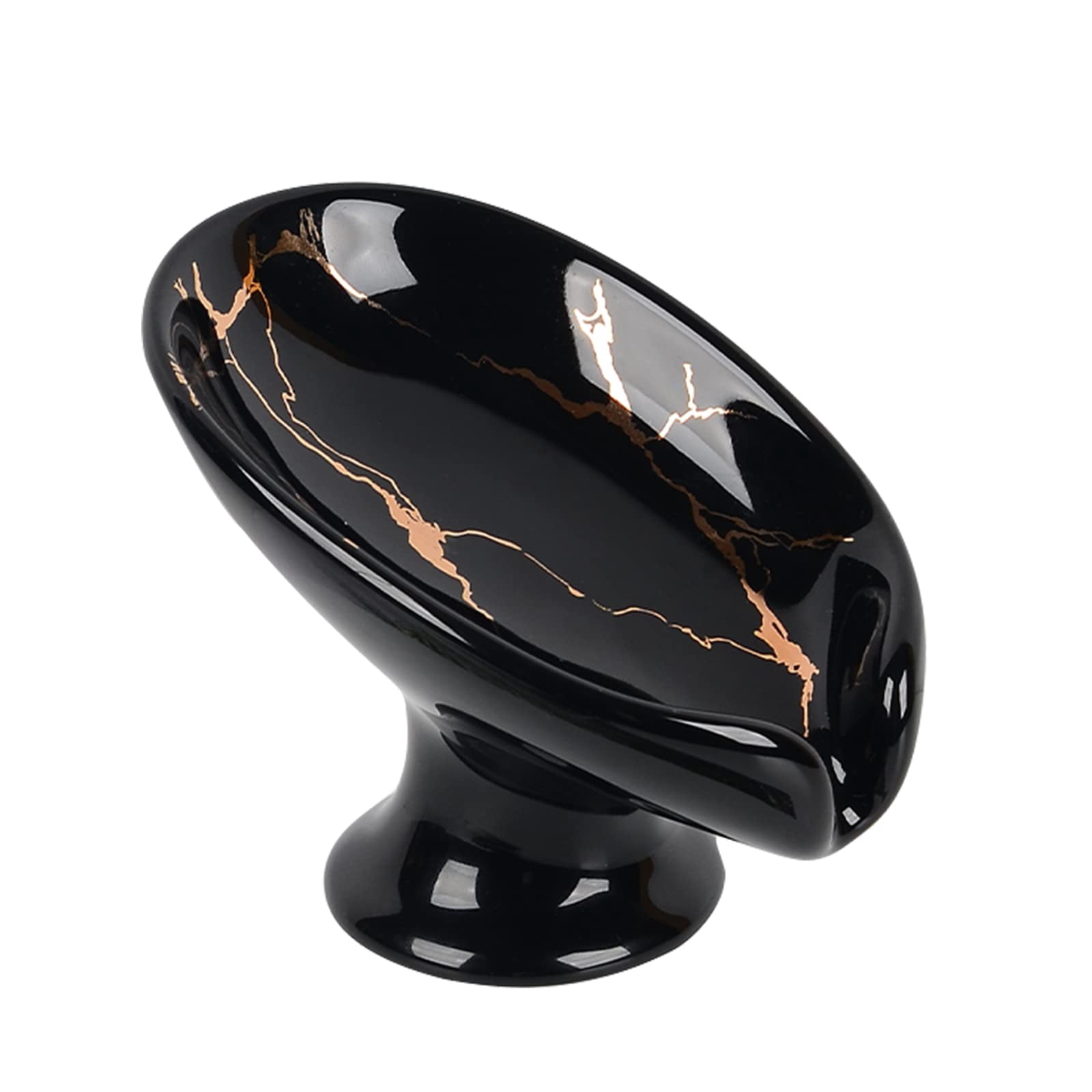 WEIKE Ceramic drain soap holder, 45° inclined drainage design, bathroom ...