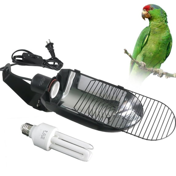 WEINFUN Bird Cage Light Fixture Combo Kit, Avian Sun Lamp Hood, with ...