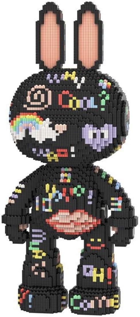 WEINIYA Animal Graffiti Rabbit Micro Building Blocks Set（8000PCS 55cm ...