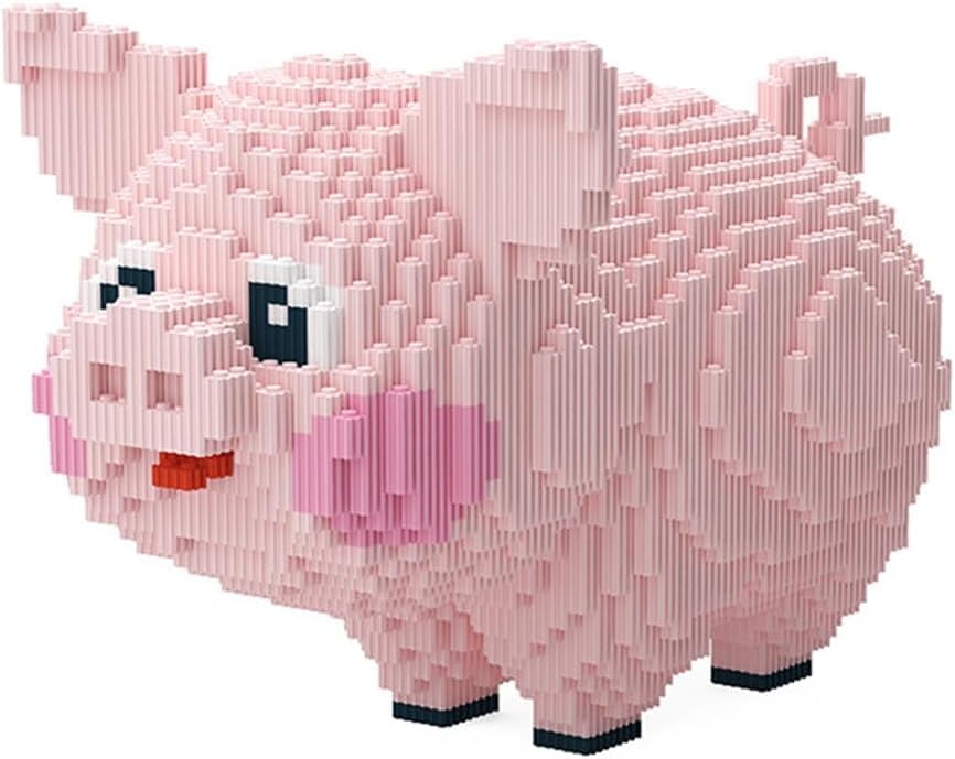 WEINIYA Animal Pig Micro Building Blocks Set（2745PCS）Brick Building Kit ...