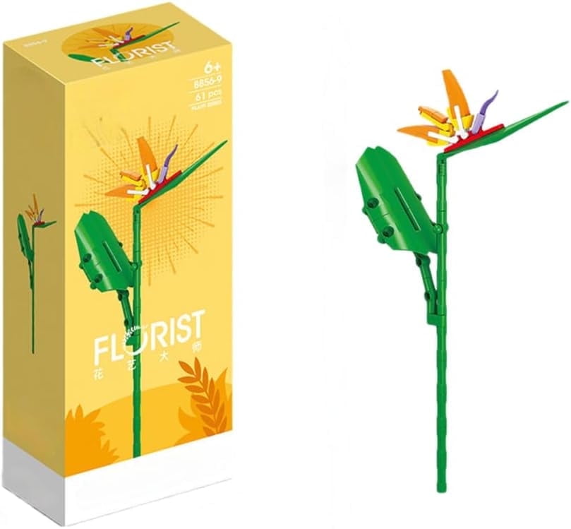 WEINIYA Bouquet Building Blocks Building Set, DIY Simulation Plant ...