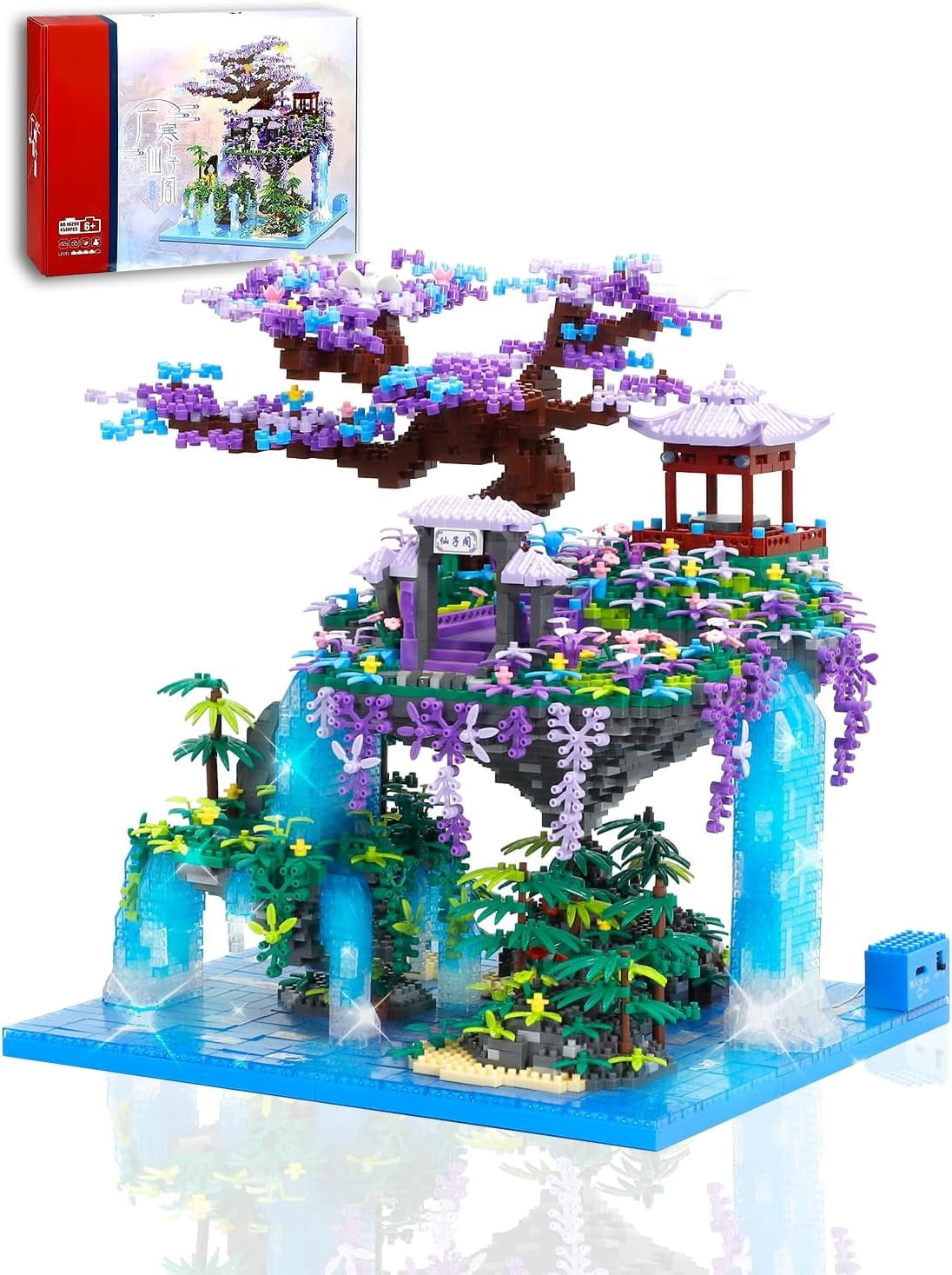 WEINIYA Cherry Blossom Bonsai Tree Set with Lights, Collectible of ...
