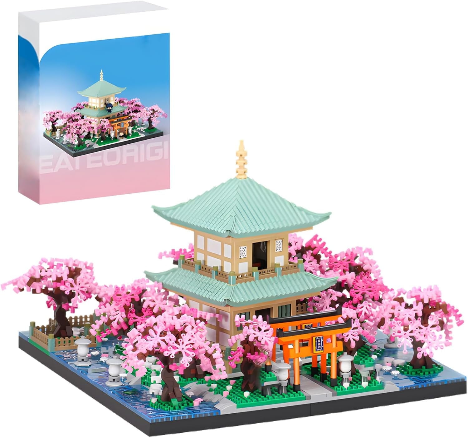 WEINIYA Cherry Blossom Micro Mini Building Block Sets Toy for Adults ...