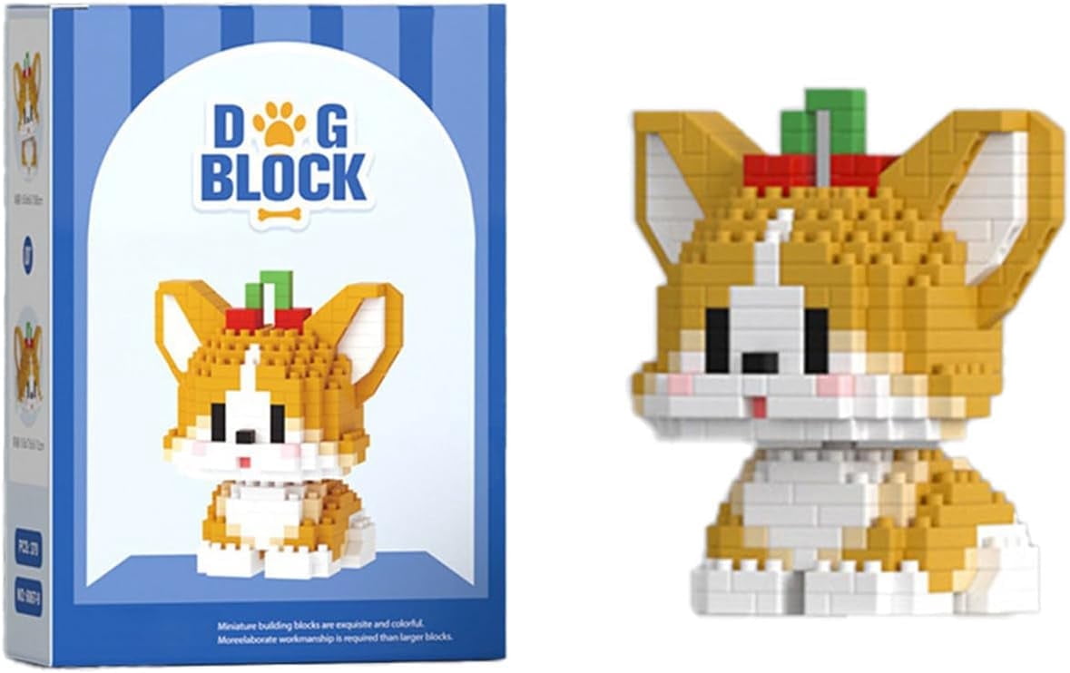 WEINIYA Dog Micro Mini Building Blocks Educational Animal Dog Building ...