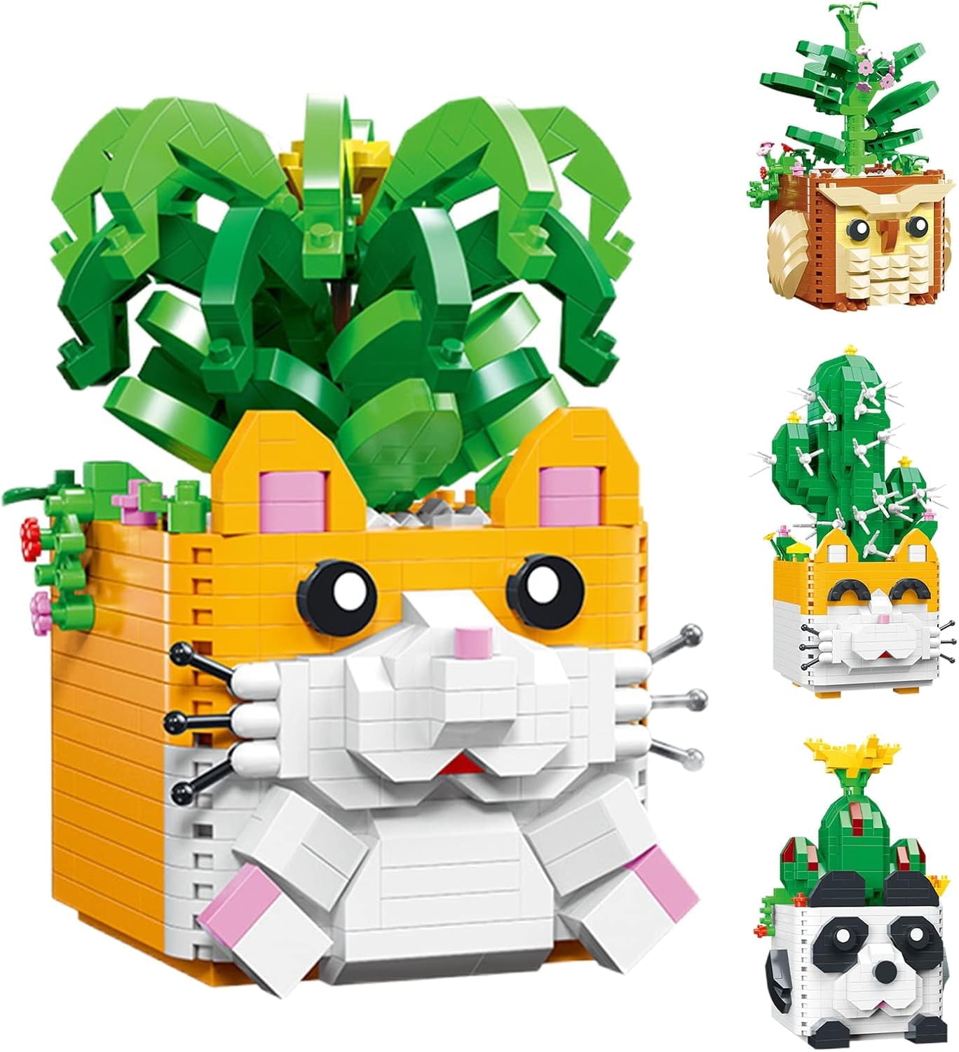 WEINIYA Hamster Building Blocks, Animal Micro Mini Building Block Kit ...