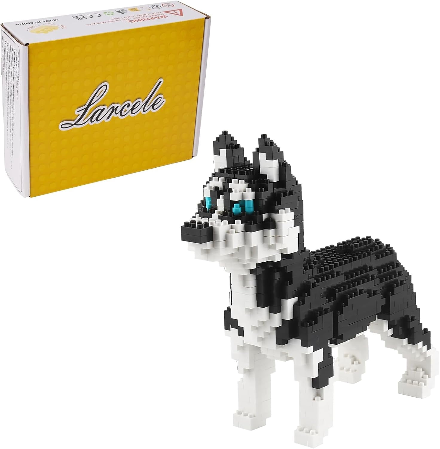 WEINIYA Larcele Micro Dog Building Blocks Mini Pet Building Toy Bricks ...