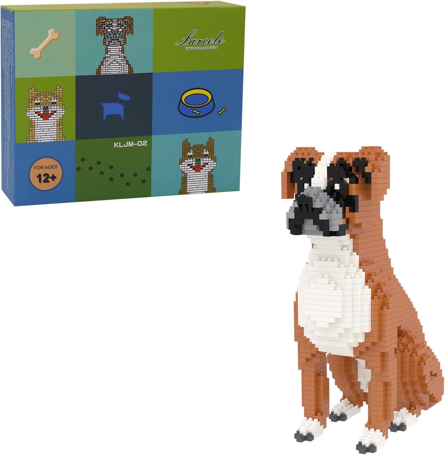 WEINIYA Larcele Micro Dog Building Blocks Mini Pet Building Toy Bricks ...