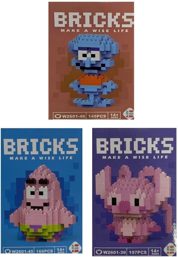 WEINIYA Micro Mini Building Blocks Anime Character Set (500+ Pieces ...