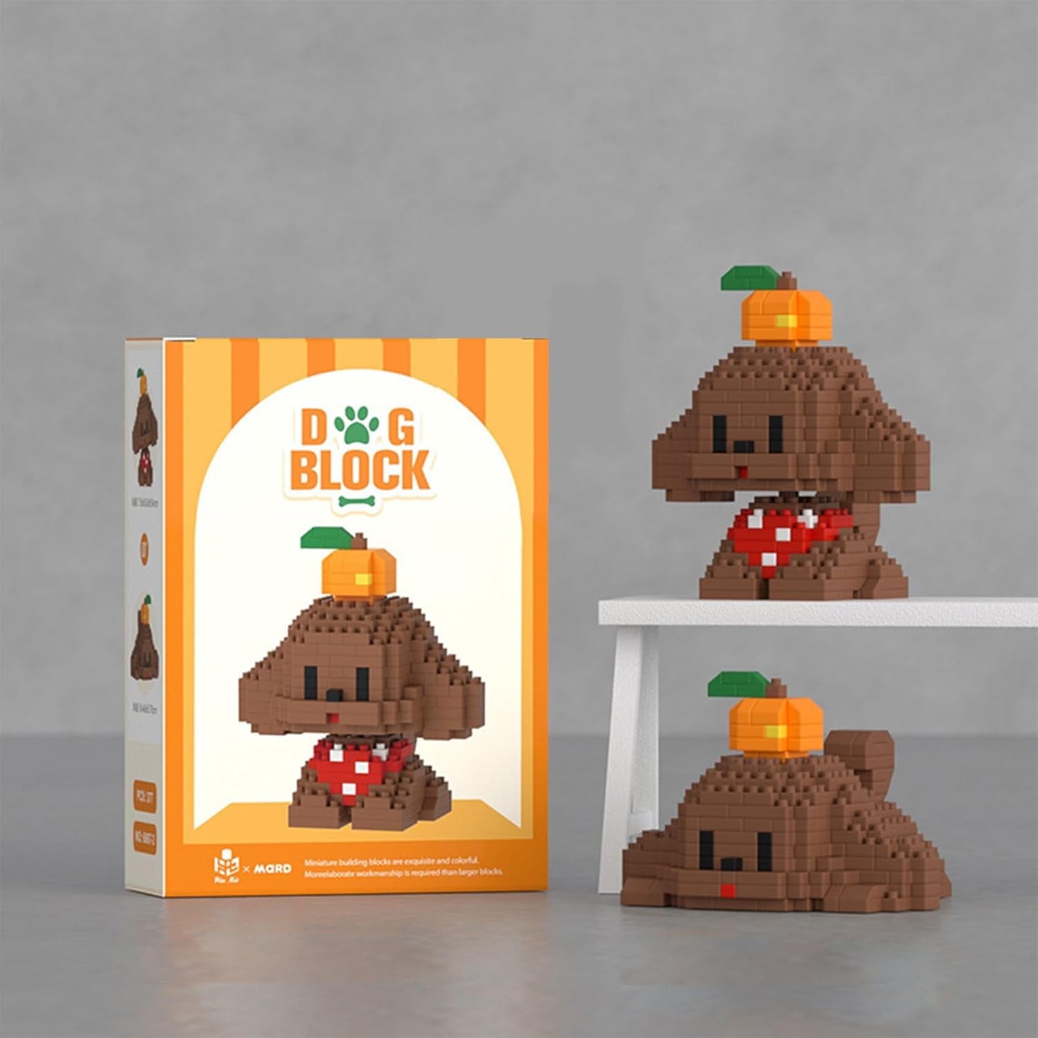 WEINIYA Micro Mini Building Blocks Dog Pets Cute Animal Model Set ...