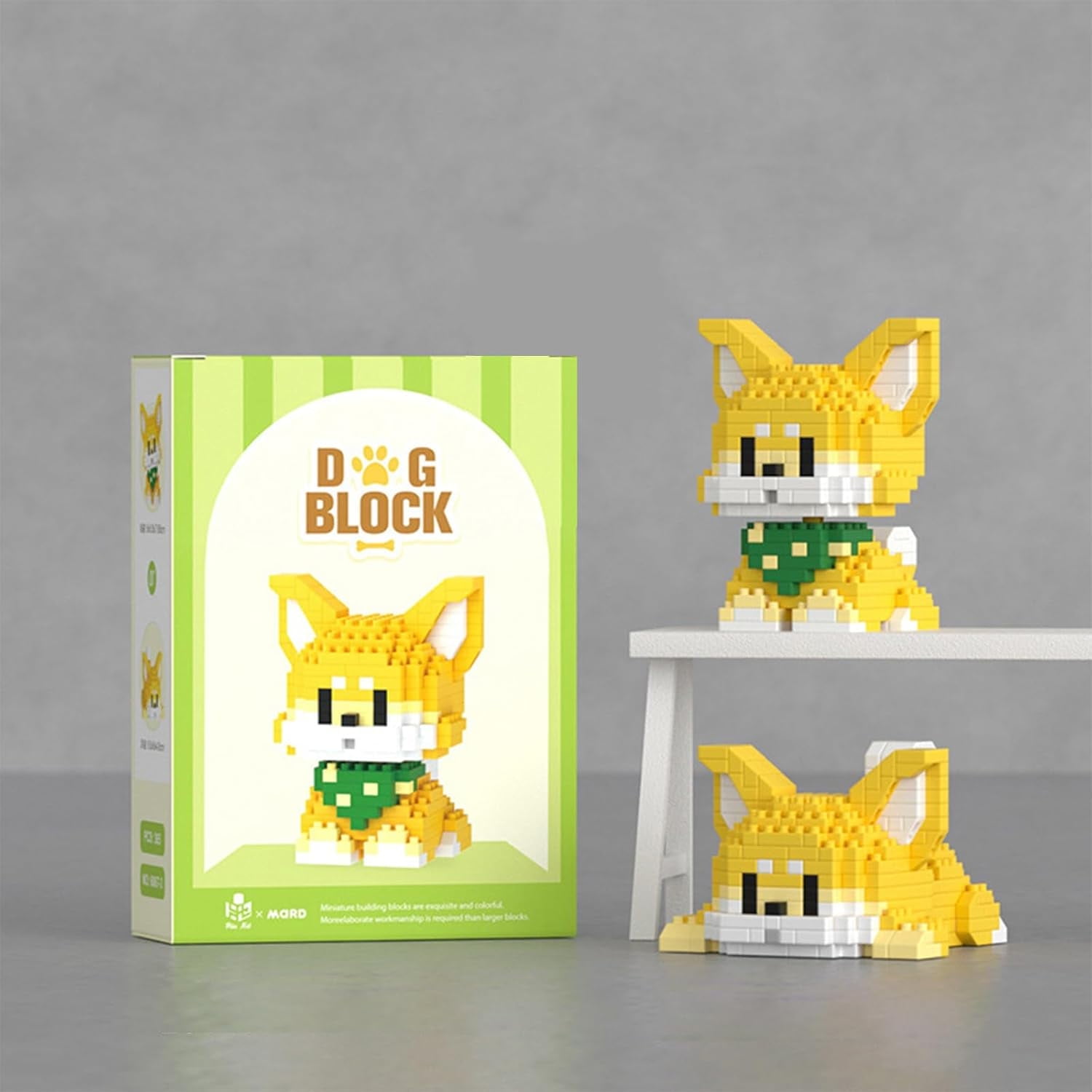 WEINIYA Micro Mini Building Blocks Dog Pets Cute Animal Model Set ...