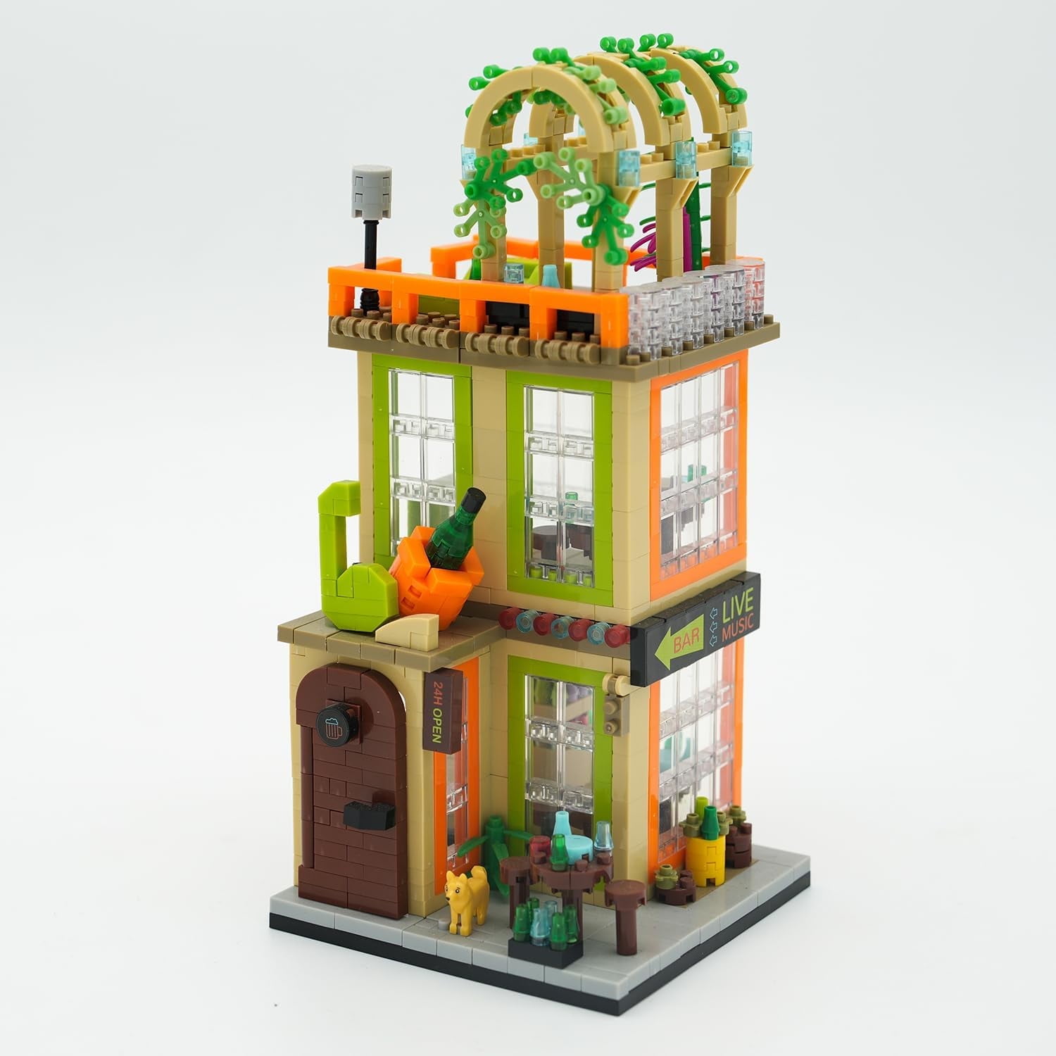 WEINIYA Streetscape Shop Building kit, (1036PCS) Mini Street View ...