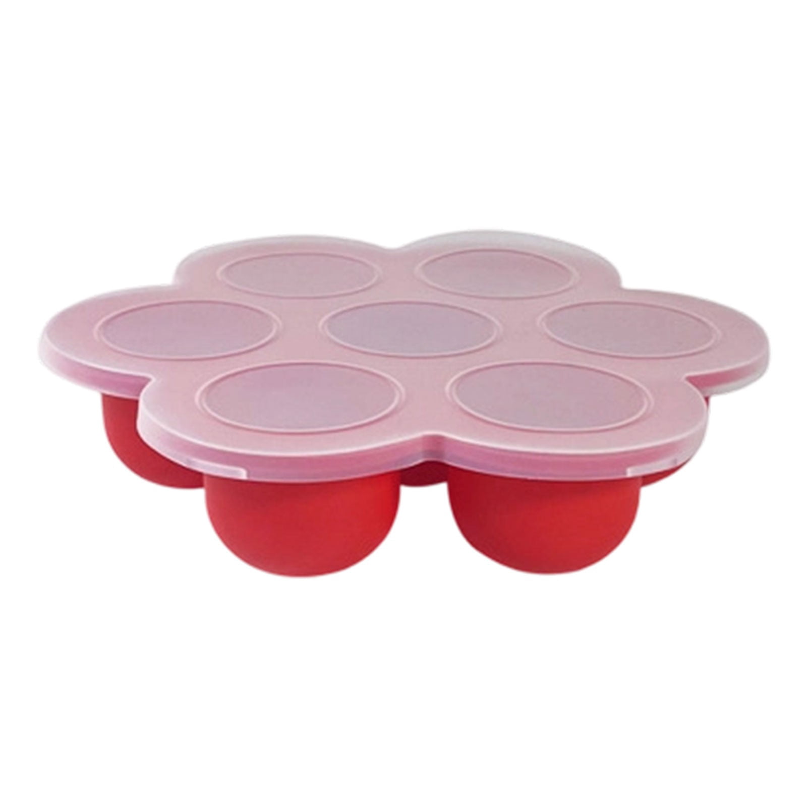 WEIOUKC Silicone Baby Food Freezer Tray with Clip-on Lid,7 Cavity ...