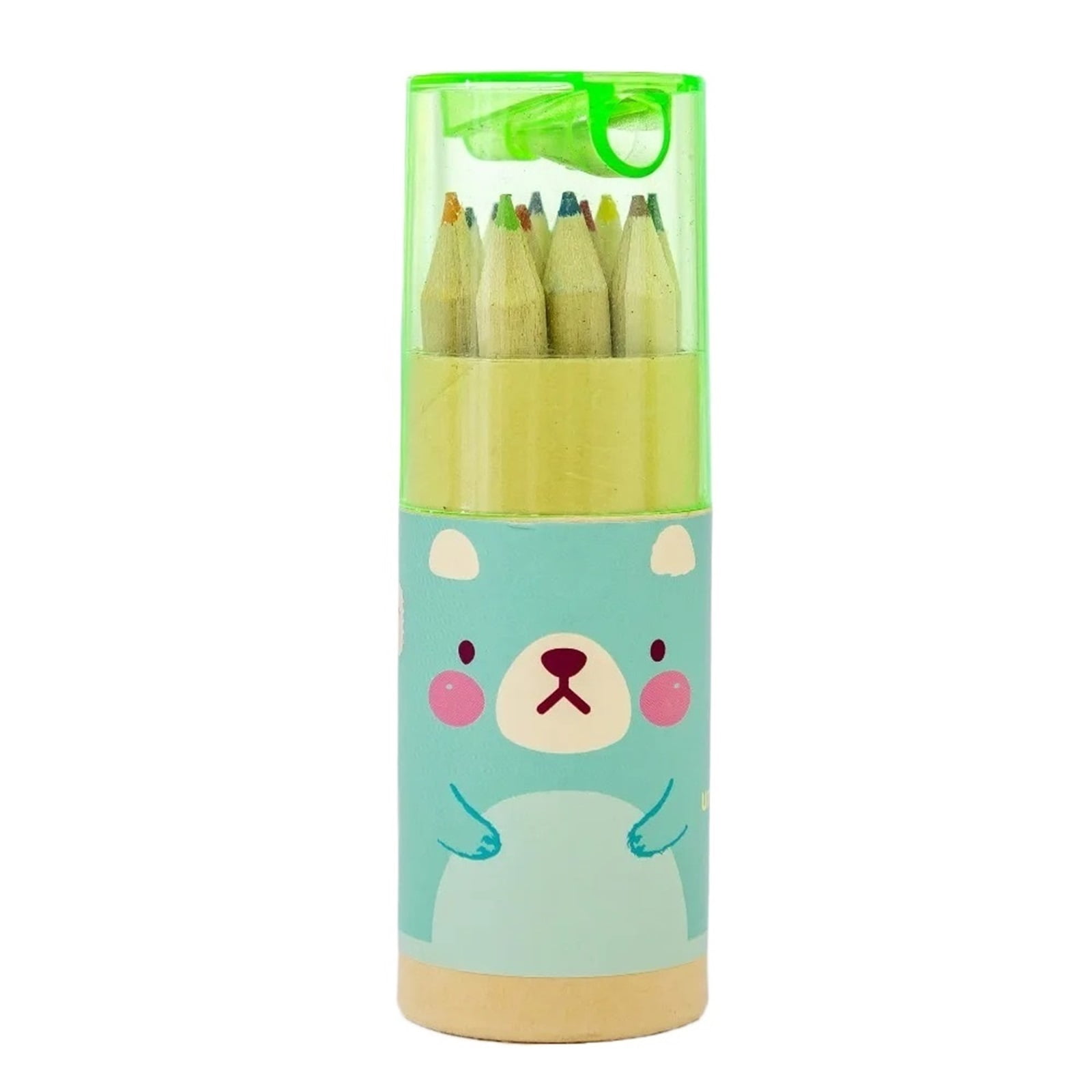 WEIPING 12 Color Student Pencil with Built-in Sharpener Drawing Art ...
