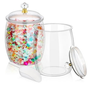 Clear Plastic Cookie Jar