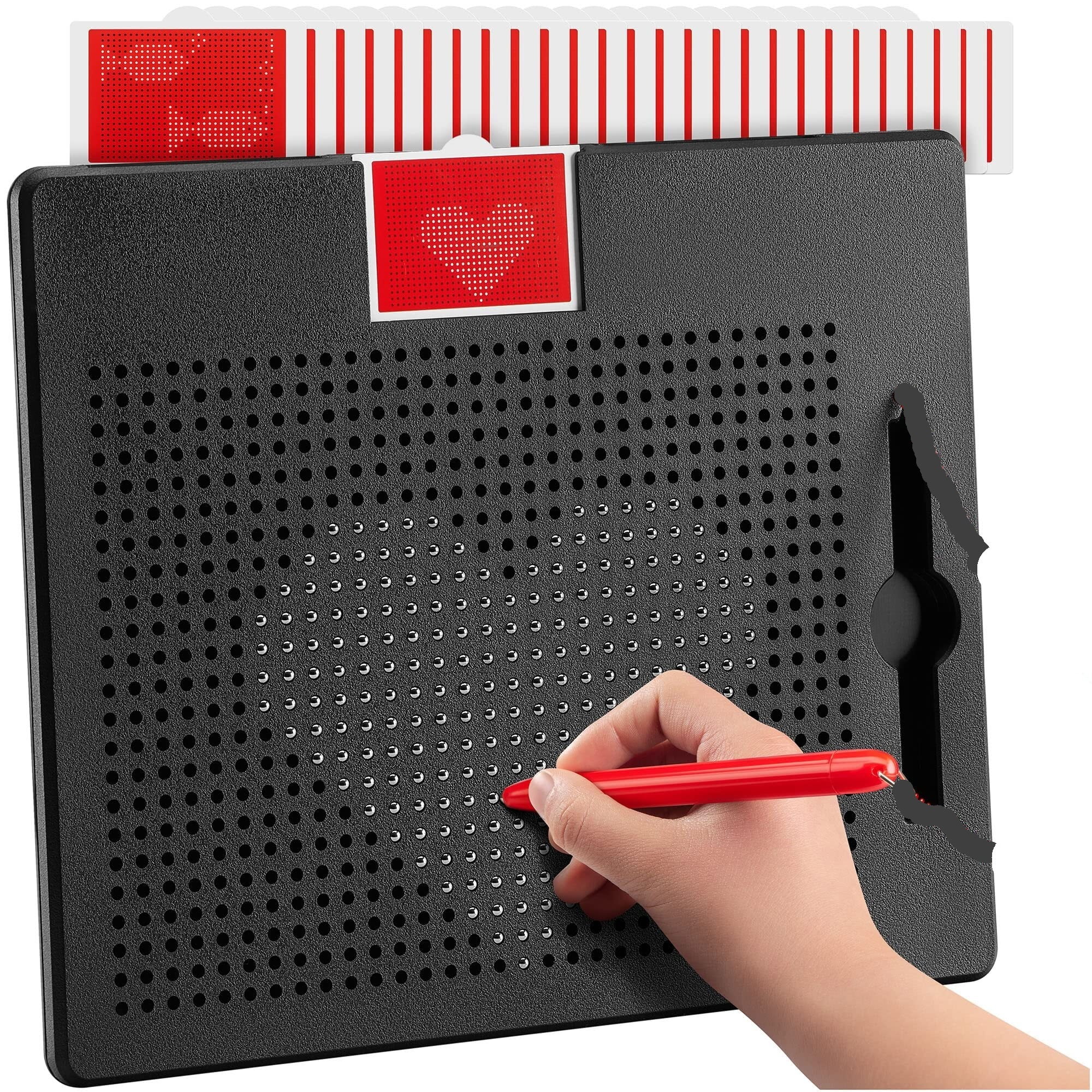 WEIPING Large Magnetic Drawing Board for Kids & Toddlers with Beads and ...