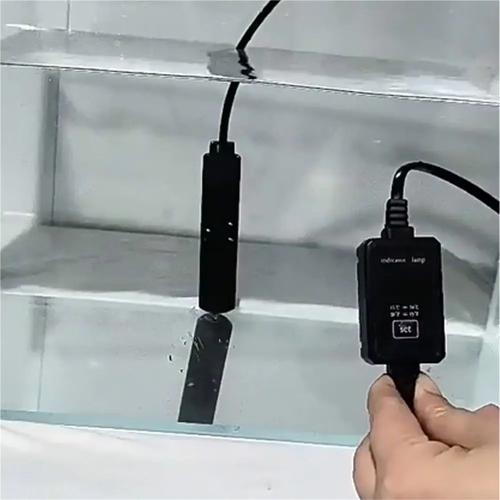WEIPING Quartz Glass Aquarium Submersible Heater Adjustable Low Water ...