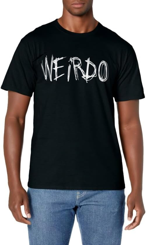 WEIRDO Punk Emo T-Shirt Funny Goth Heavy Metal Shirt Gift T-Shirt ...
