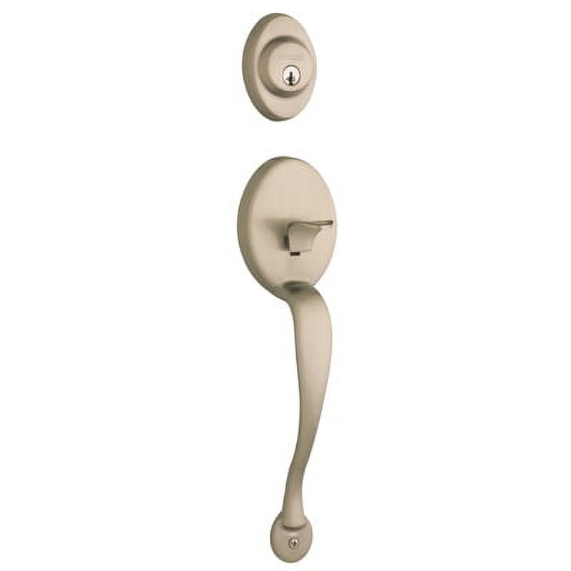 WEISER LOCK GA9771A-15 DOOR HANDLESET AUGUSTA 15 Finish=Satin Nickel ...
