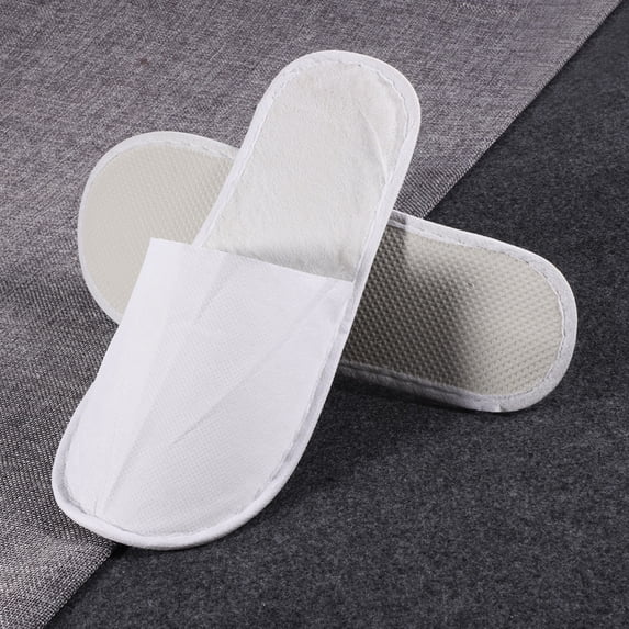 WEISIPU 10/20/50 Pair Disposable Slippers Spa Hotel Guest Closed Toe ...