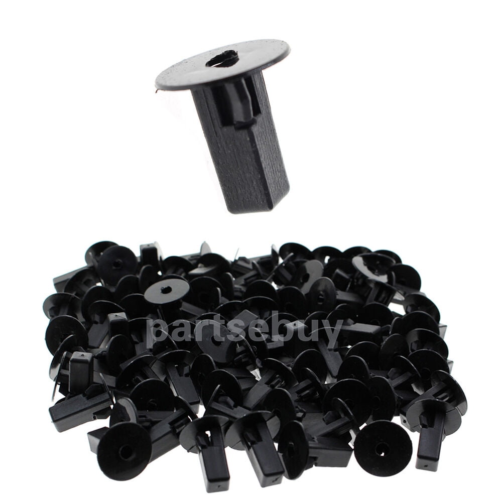 WEISIPU 100 Pcs Car Fastener Clips Bumper Inner Fender Rivets Push 8x8 ...