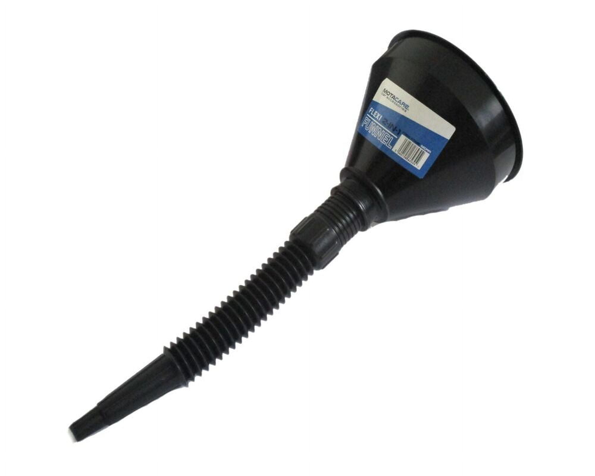 WEISIPU 2 IN 1 HEAVY DUTY FLEXIBLE FUNNEL BLACK FLEXI SPOUT OIL FUEL ...