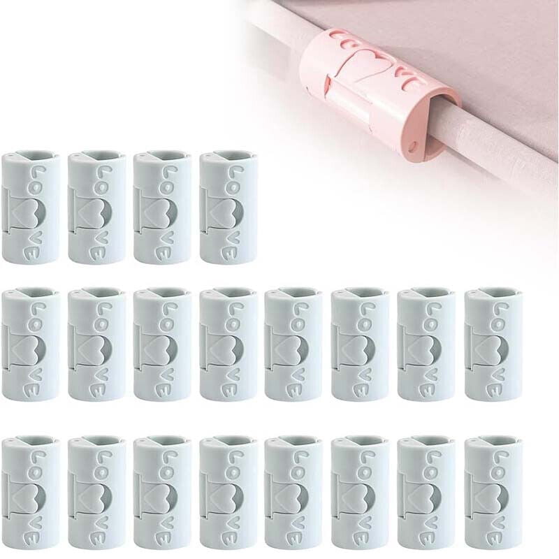 WEISIPU 24PCS Bed Sheet Grippers Duvet Cover Clips Sheet Fasteners ...