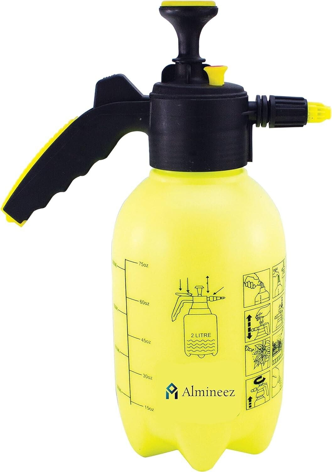 WEISIPU 2L Garden Hand Pump Sprayer – Portable Pressure Spray Bottle ...