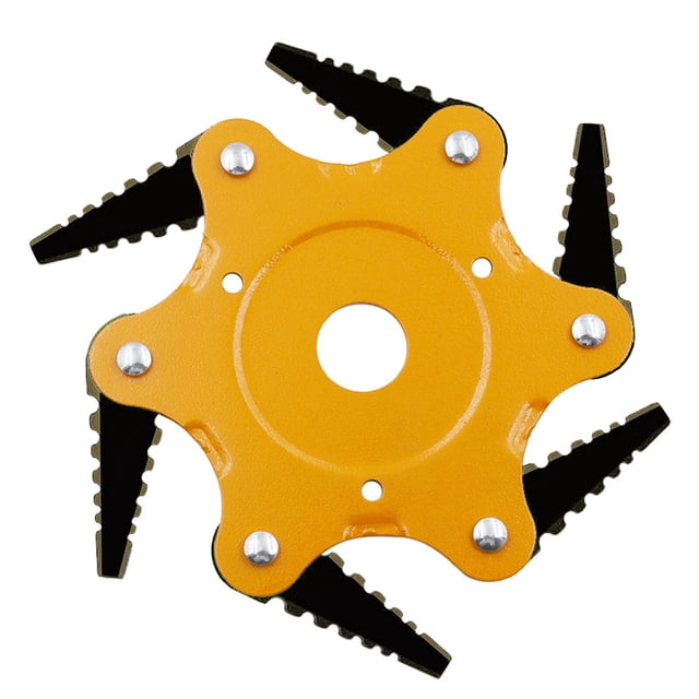 WEISIPU 6 Steel Razors Trimmer Head Universal Weed Eater Blades, 65Mn ...