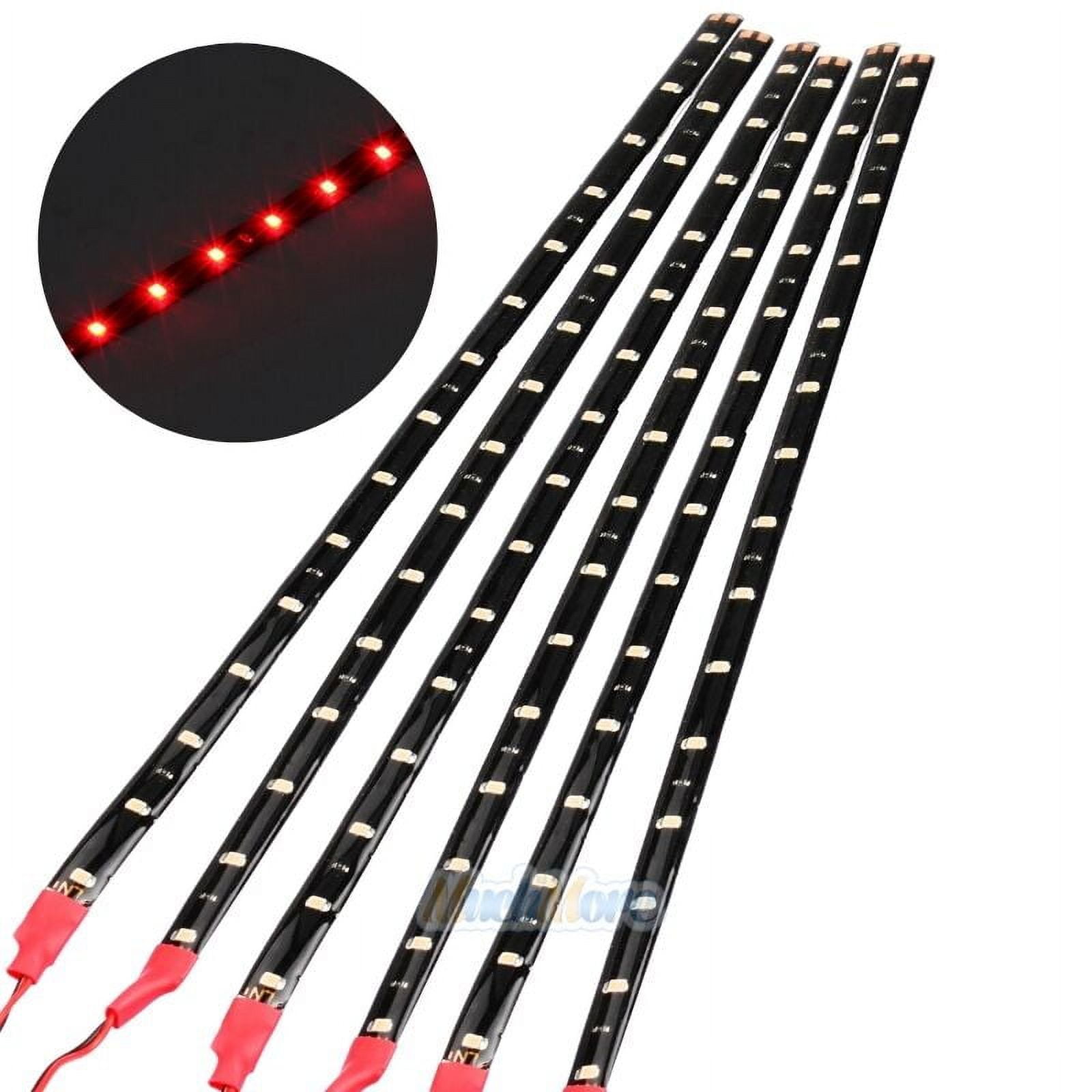 WEISIPU 6pcs Waterproof 12''/15 DC 12V Motor LED Strip Underbody Light ...