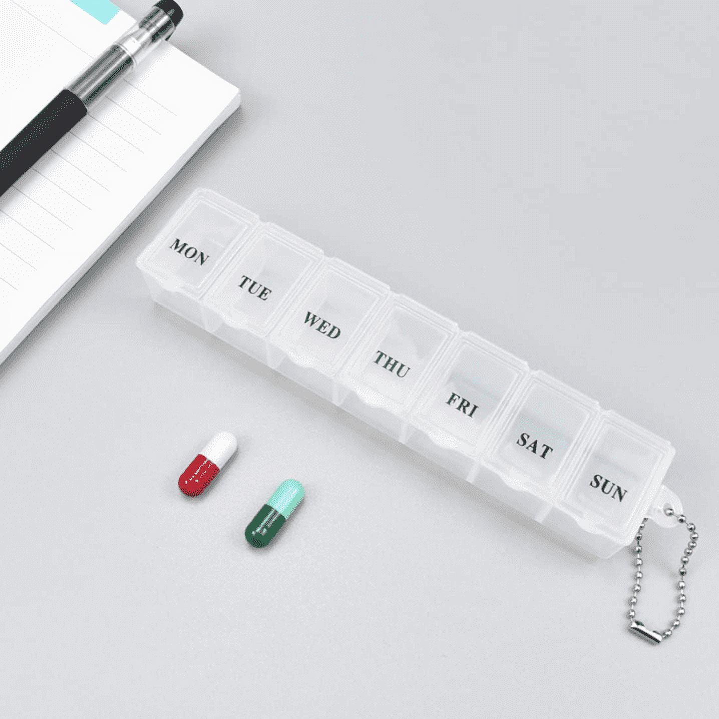 WEISIPU 7 Day Large Pill Box Holder Tablet Container Organiser ...