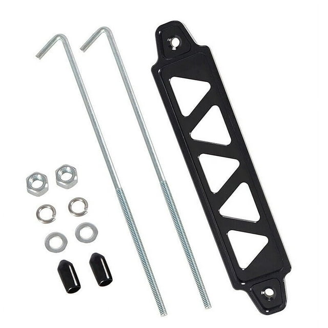 WEISIPU Black Billet Aluminum Battery Hold Down Mount Bracket Brace Bar ...