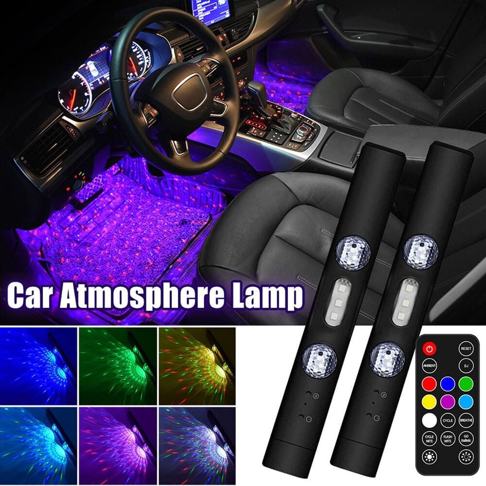 WEISIPU Car Atmosphere Wireless RGB Roof Star Light USB Auto Interior ...