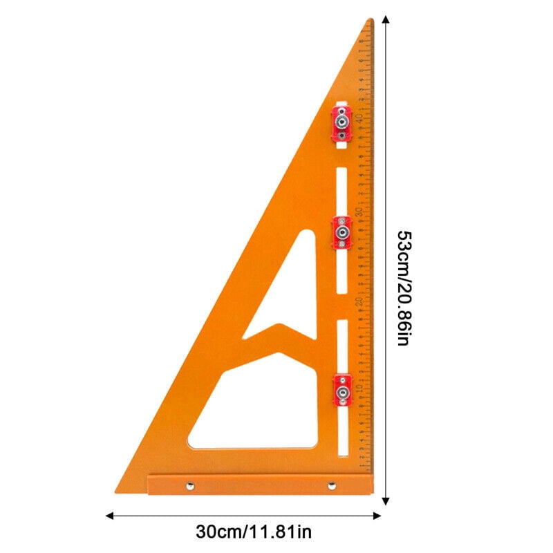 WEISIPU Carpentry Rulers Positioning Triangle Ruler 2-in-1 Marking ...