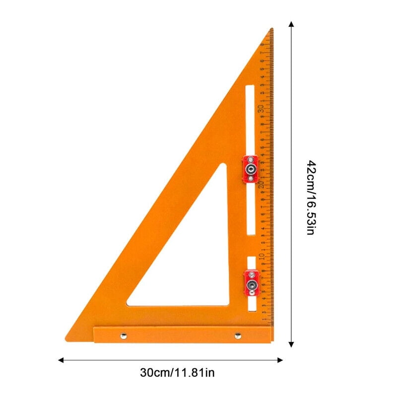 WEISIPU Carpentry Rulers Positioning Triangle Ruler 2-in-1 Marking ...