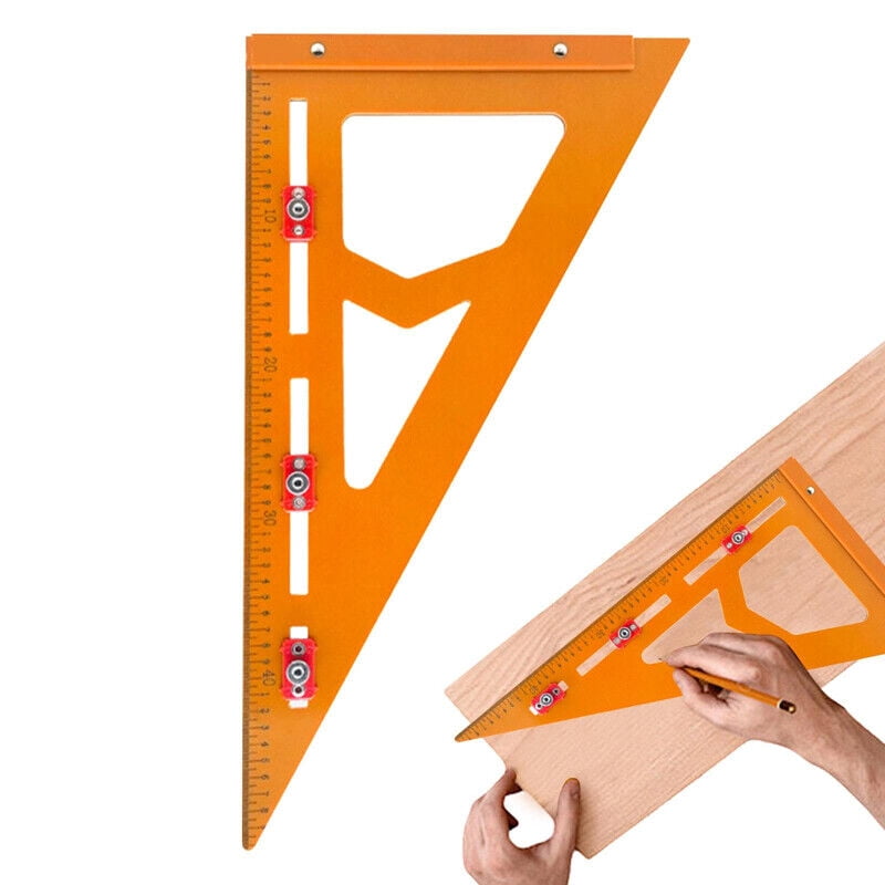 WEISIPU Carpentry Rulers Positioning Triangle Ruler 2-in-1 Marking ...