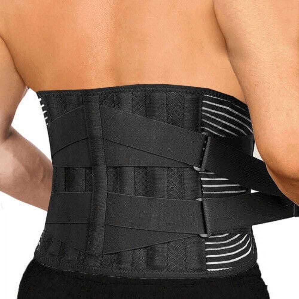 WEISIPU Double Pull Lumbar Lower Back Support Belt Brace Neoprene for ...