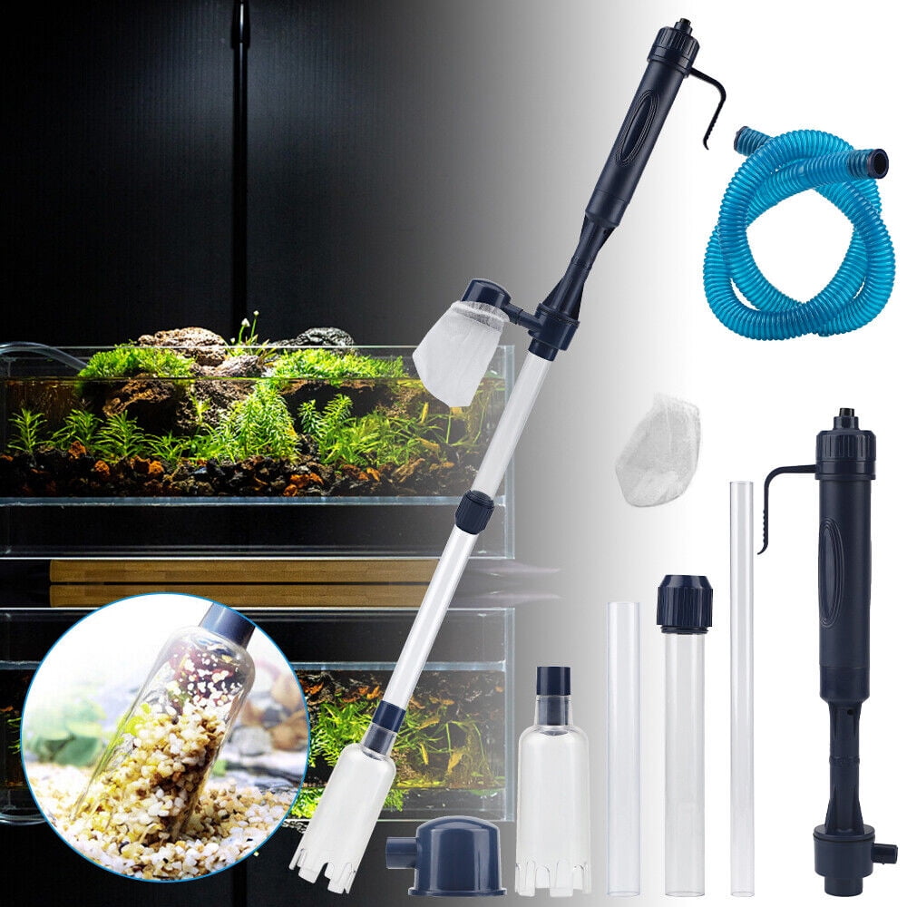 WEISIPU Electric Aquarium Gravel Cleaner Fish Tank Vacuum Cleaner Water ...