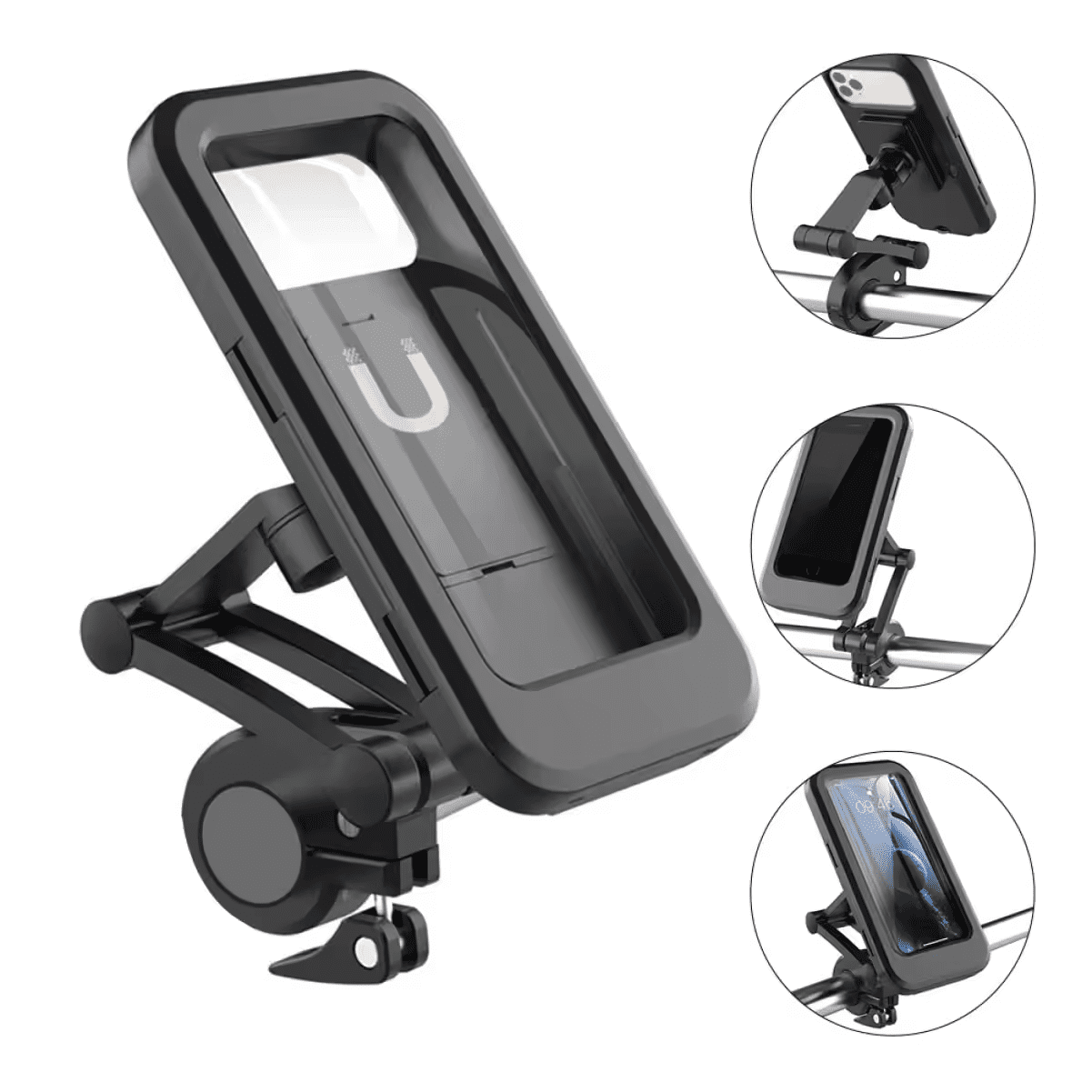 WEISIPU Motorcycle Phone Mount, 2024 Upgrade Bike Phone Holder [Ultra ...