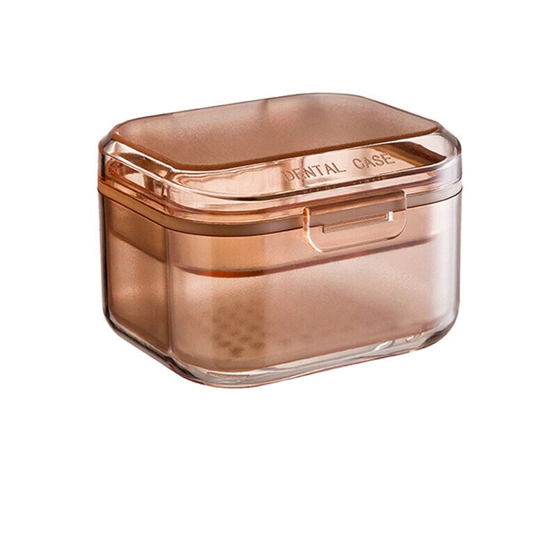 WEISIPU Retainer Cleaning Case Denture Cleaning Tablets Denture Bath ...