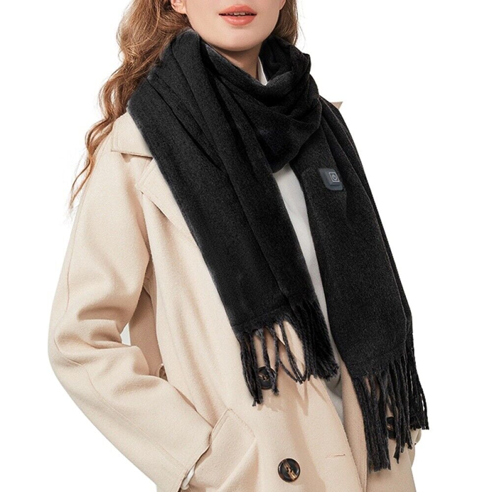 WEISIPU Smart Electric Heated Scarf Winter Neck Warmer Shawl USB Man ...