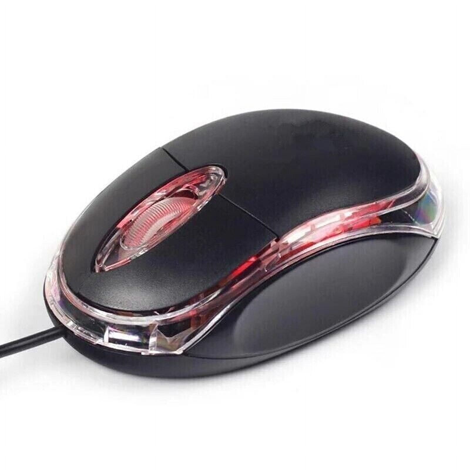WEISIPU USB Wired Mouse, ﻿Ergonomic 3 Button Corded Mouse with LED ...