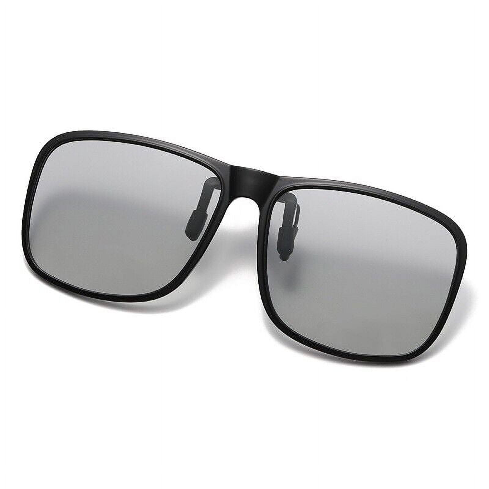 Weisipu Unisex 8 Colors Clip On Sunglasse Flip Up Glasses Polarized Driving Sunglasses